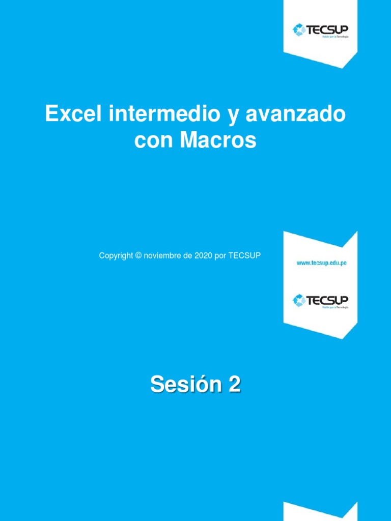Sesión 02 - Fundamentos de Macros en Excel | PDF | Macro (informática) | Microsoft Excel