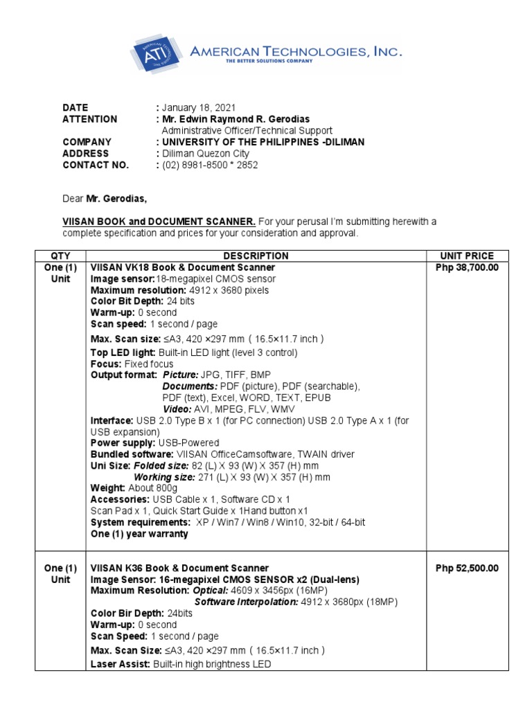VIISAN Book & Document Scanners Offer | PDF | Image Scanner | Computing