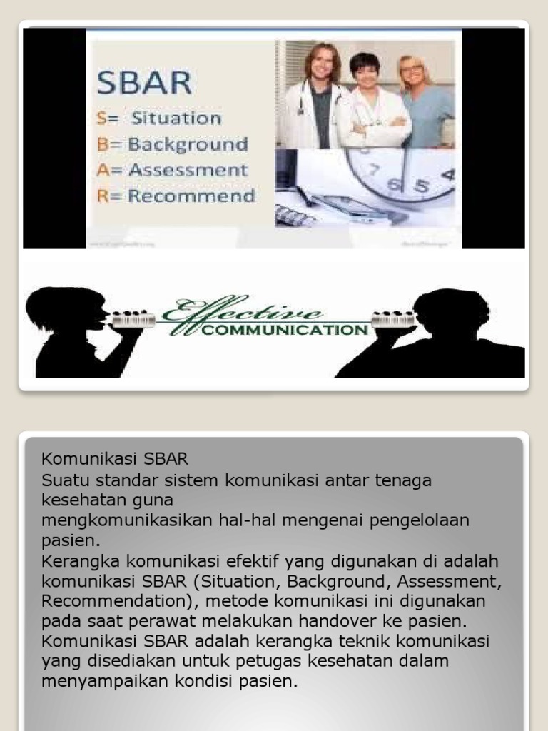 Metode Komunikasi SBAR dalam Keperawatan | PDF