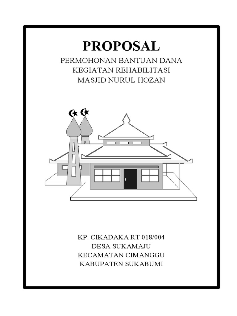 Proposal Rehab Masjid Nurul Hozan | PDF