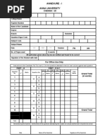 Student Exam Sheet Sample | PDF