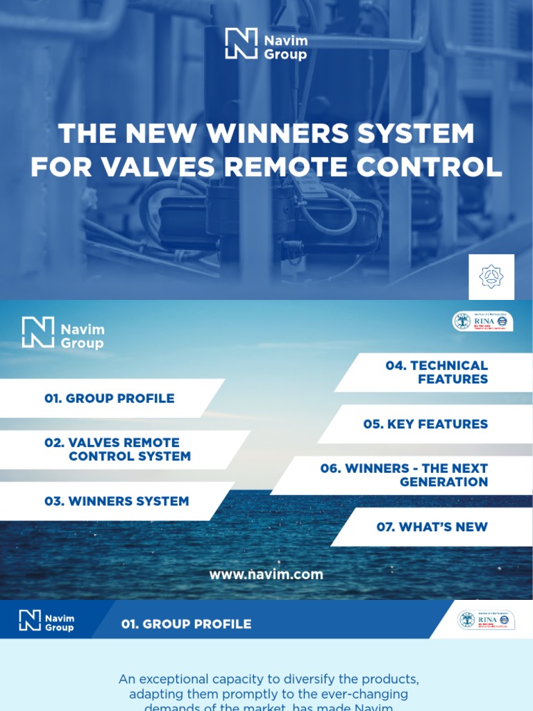 The New Winners System For Valves Remote Control | Download Free PDF ...