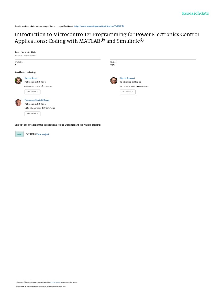 Introduction To Microcontroller Programming For Po | Download Free PDF | Microcontroller ...