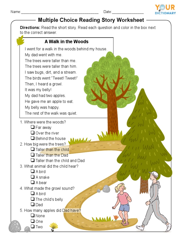 Multiple Choice Reading Story Worksheet | PDF