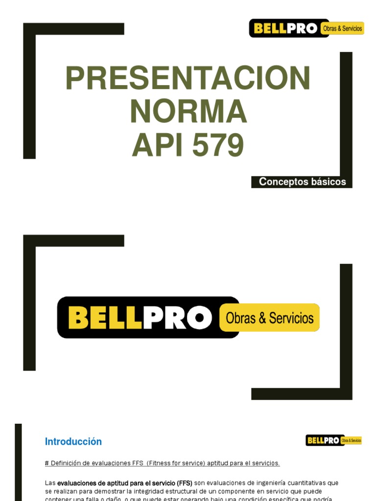 Presentación API 579 | PDF | Construcción | Soldadura