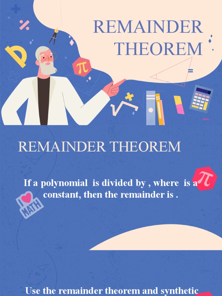 Remainder and Factor Theorems | PDF