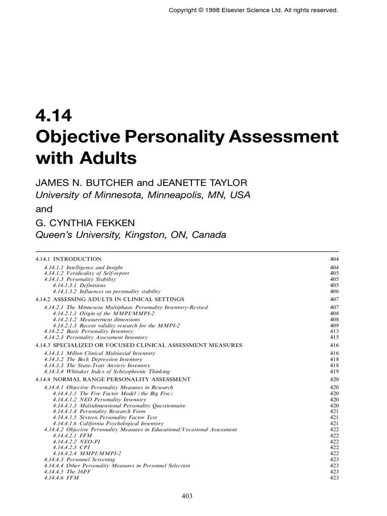 Millon Clinical Introduction | PDF | Validity (Statistics) | Self Report Study