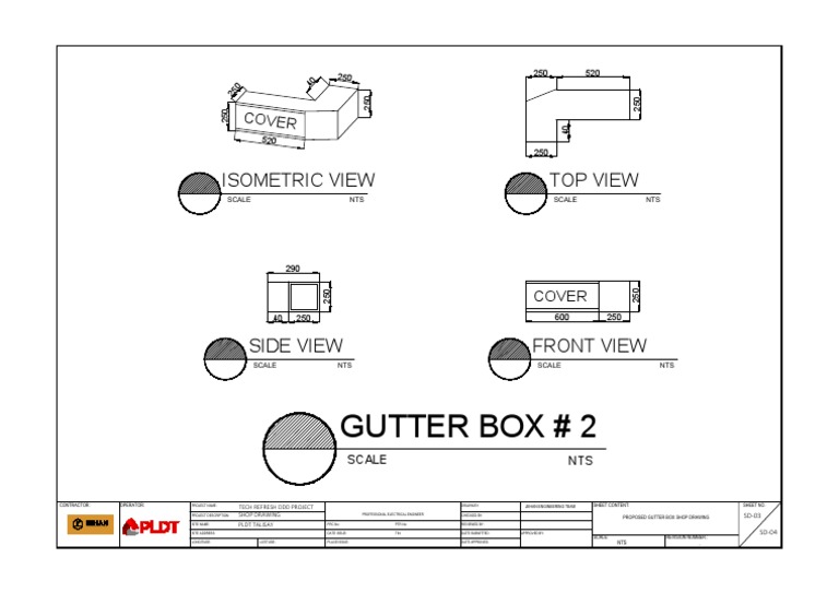 02 - 01 - 2022 - Gutter Box Talisay-Layout3 | PDF | Technical Drawing ...