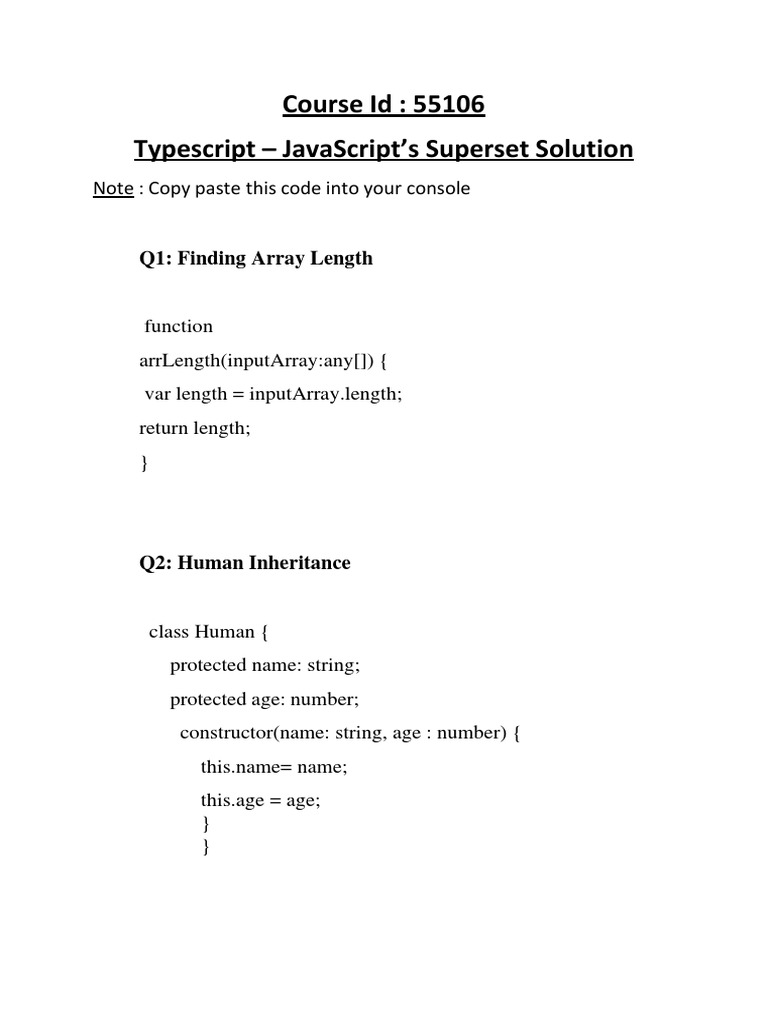 55106-Typescript Javascript's Superset Solution | PDF | Computers