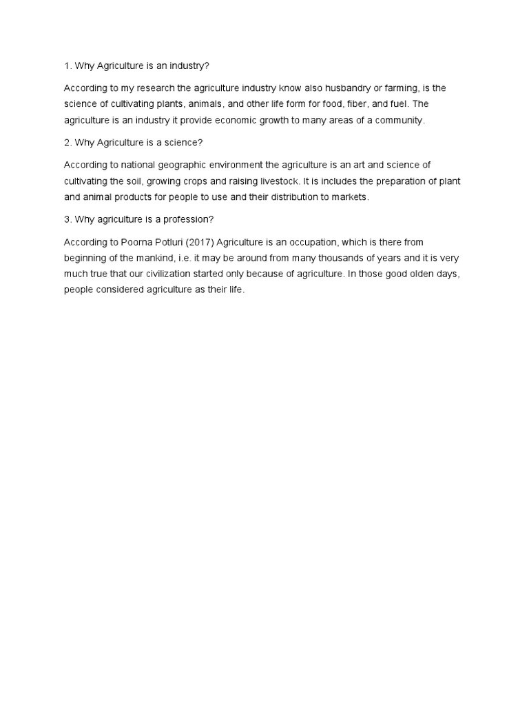 Intoduction To Agriculture Assignment Unit 1 | PDF Intoduction To Agriculture Assignment Unit 1 | PDF