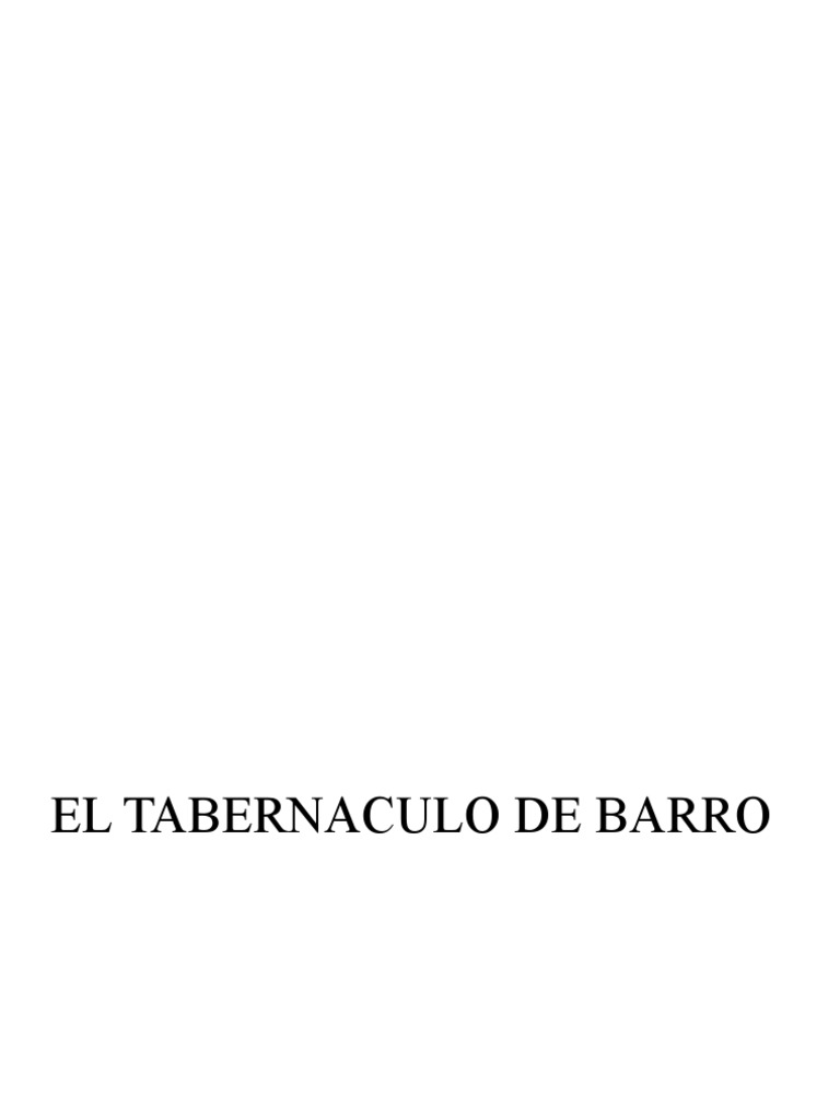 Tabernaculo de Barro | PDF