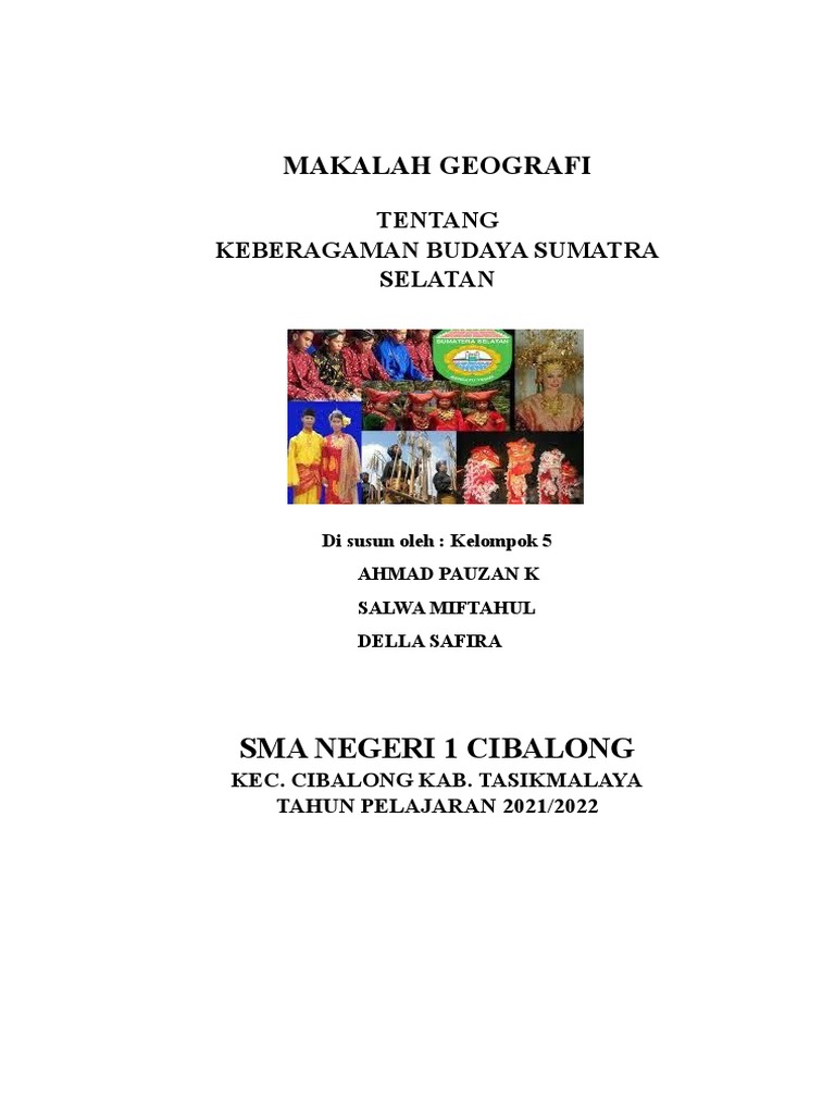 Keberagaman Budaya Sumatera Selatan | PDF