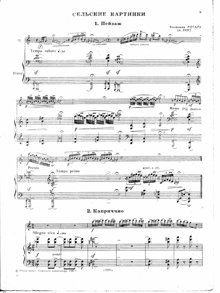 Rotaru Selskie Kartinki (Piano) | PDF