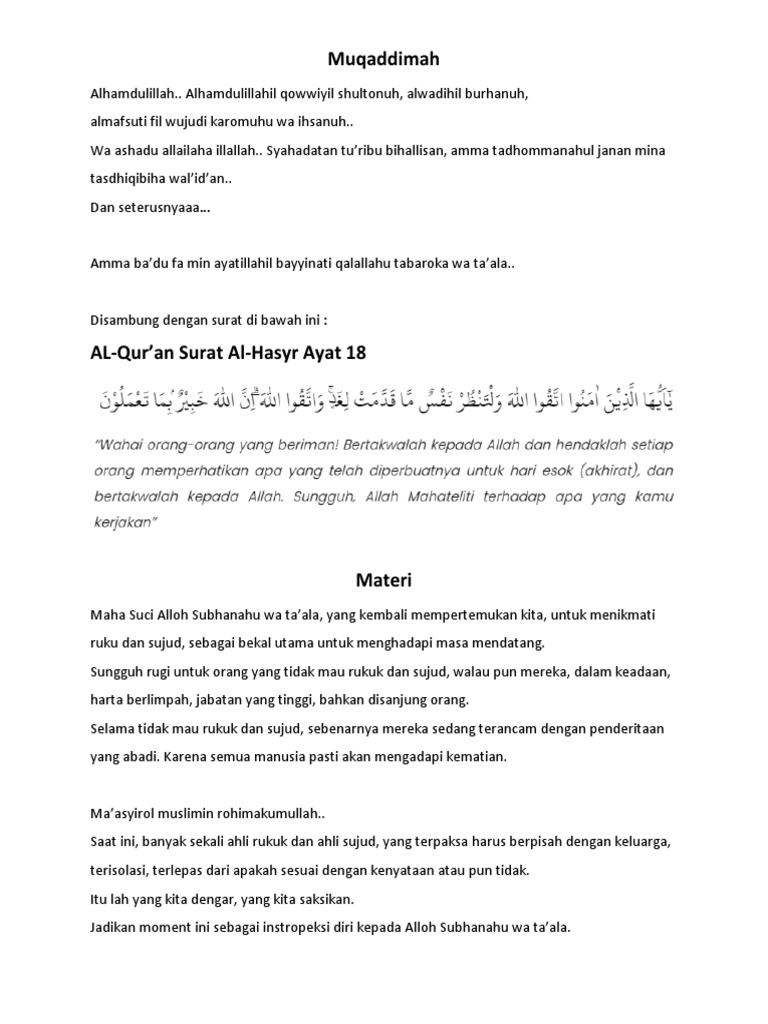 Khotib Jumat | PDF