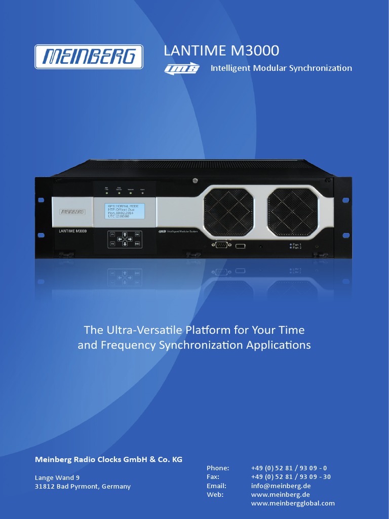 Lantime M3000: The Ultra-Versatile Platform For Your Time and Frequency Synchronization ...
