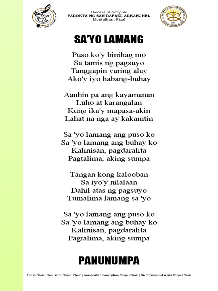 Awit para Sa Kasal | PDF