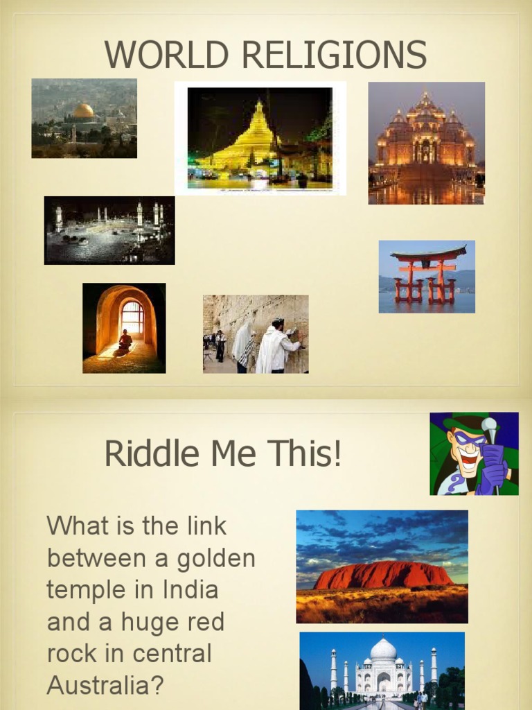 An Overview of Major World Religions: Their Origins, Beliefs, Practices ...