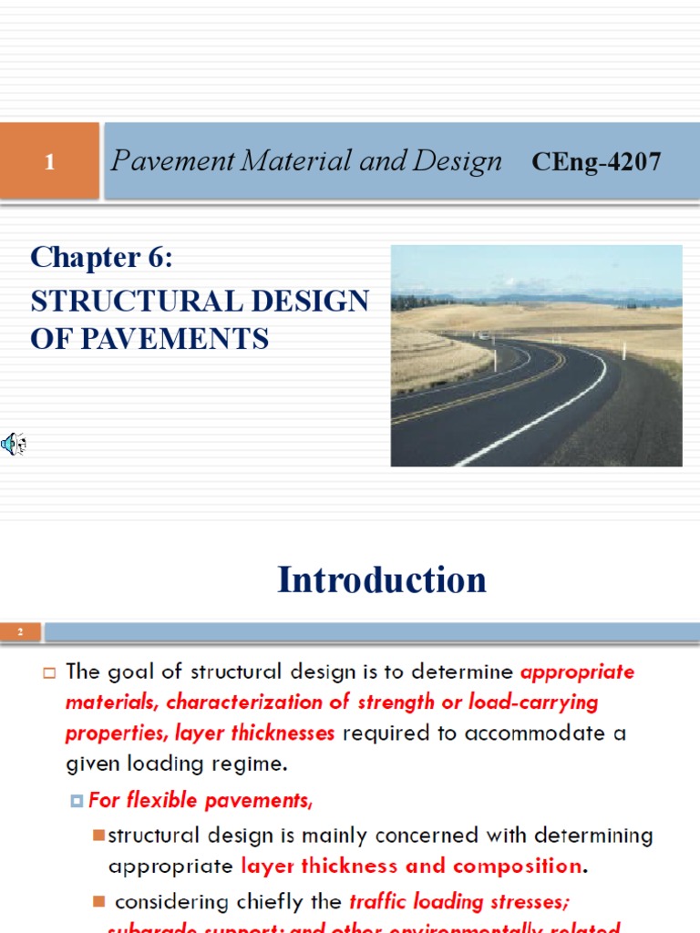 Chapter 6-Structural Design of Pavements | PDF | Road | Road Surface