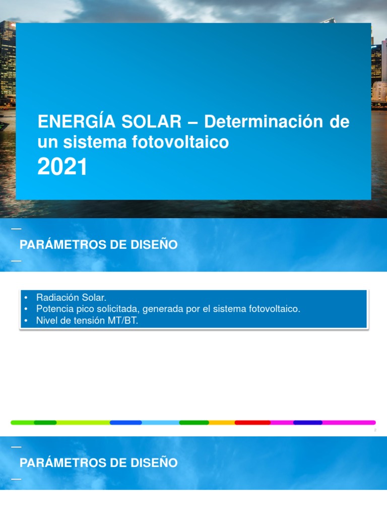 Clase 3 - Determinación de Los Componentes de Un SFV | PDF | Panel ...