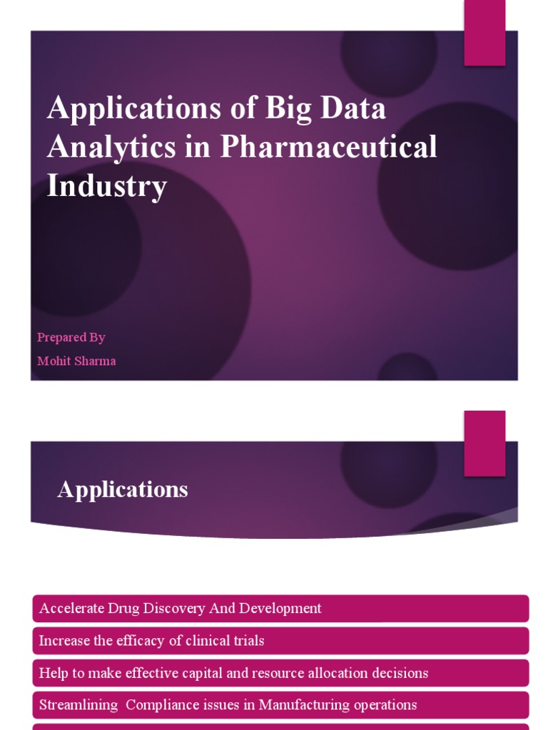 Applications of BDA in Pharma Industry | PDF | Clinical Trial ...