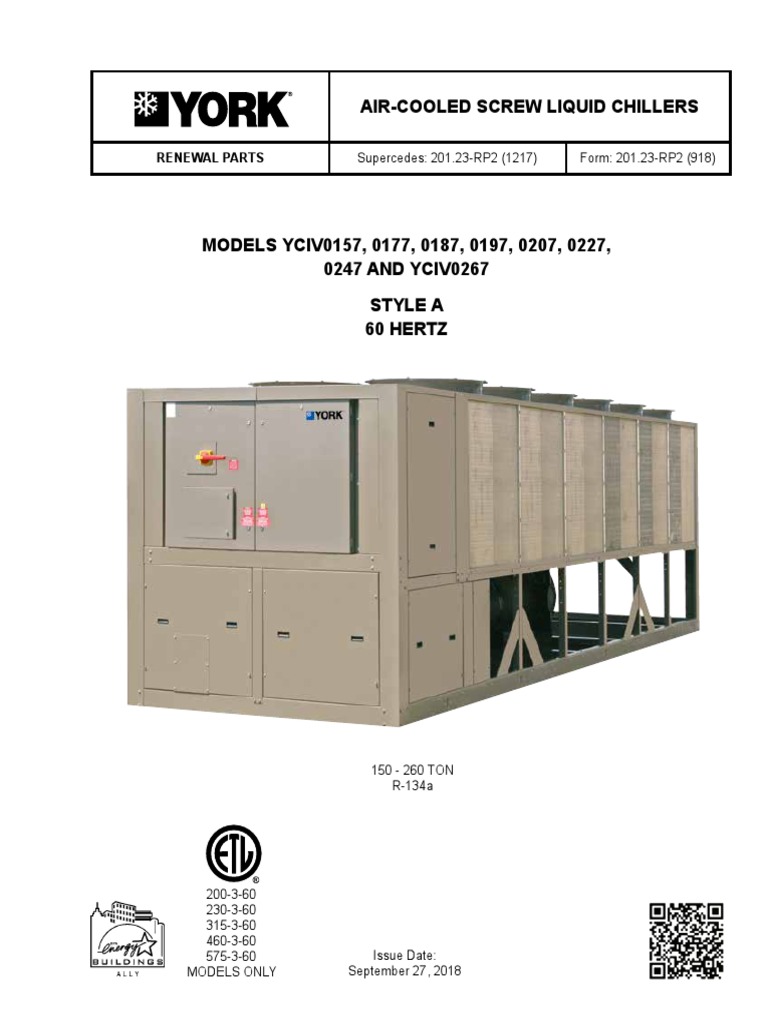 York Chiller Catalog VSD1.01 | PDF | Electrical Wiring | Manufactured Goods
