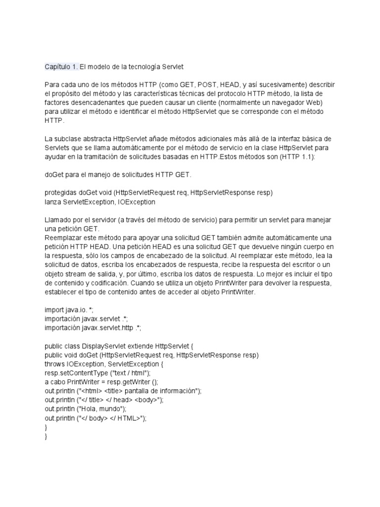 Tutorial Java WEB | PDF | Protocolo de Transferencia de Hipertexto ...