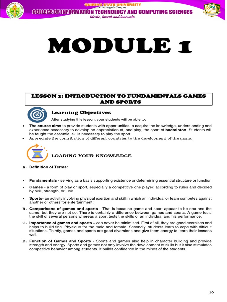 Pe 3 Module | PDF | Table Tennis | Sports