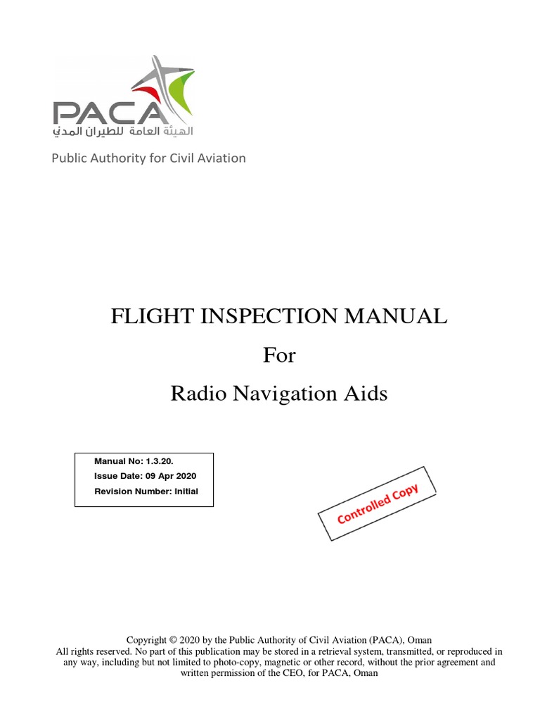 Flight Inspection Manual - Final - Approved&form | PDF | Aerospace ...