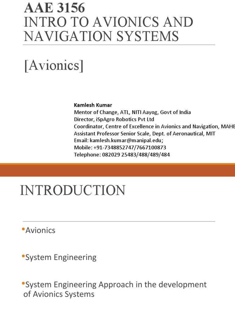 AAE 3282 Avionics Subsystem Databus and Avionics Architecture | PDF ...