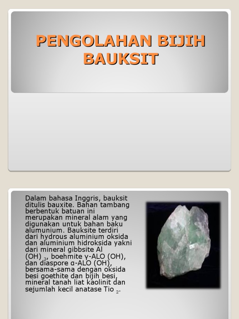 PTM Bauksit | PDF