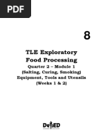 Grade 8 TLE-FOOD PROCESSING (Salting, Curing and Smoking) LAS | PDF ...