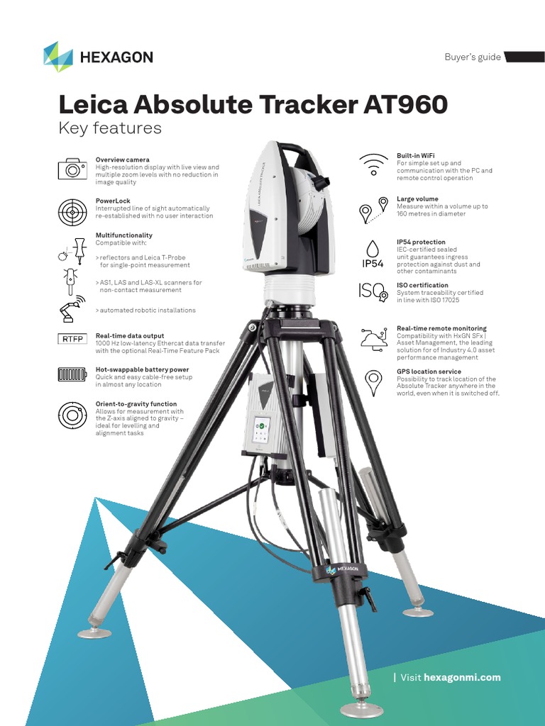 Leica Absolute Tracker AT960: Key Features | PDF | Image Scanner ...