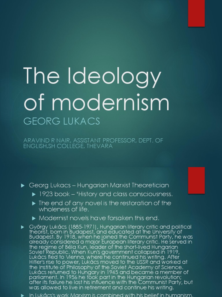 The Ideology of Modernism | PDF | Philosophical Theories ...