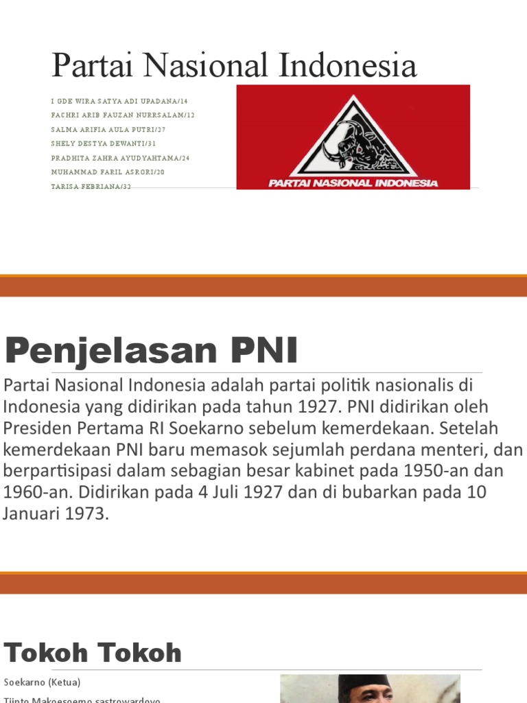 Partai Nasional Indonesia | PDF
