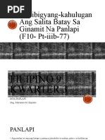 Mga Uri NG Panlapi - PPT | PDF