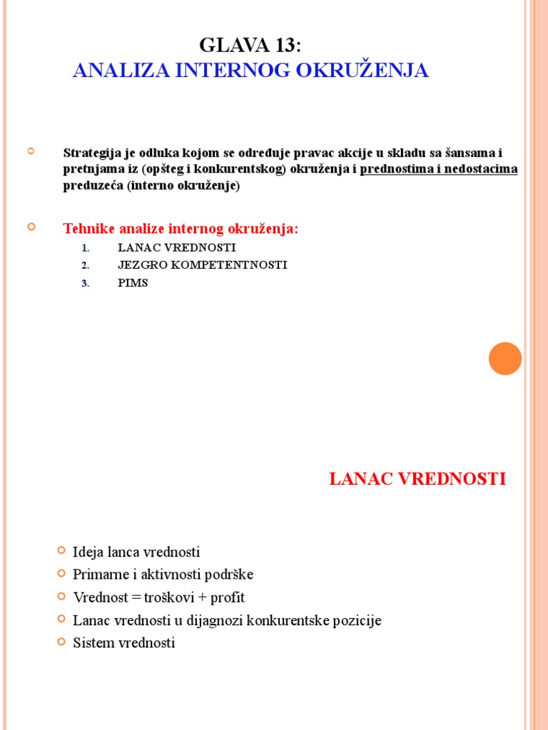 Glava 13 Interno Okruzenje | PDF