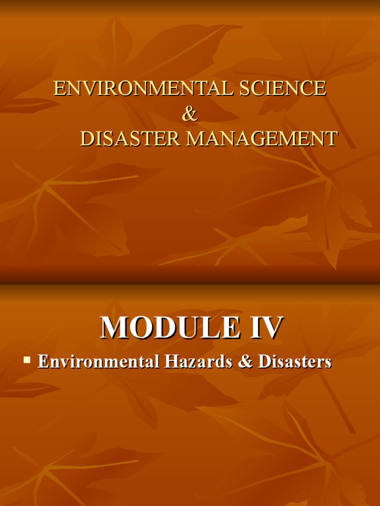Environmental Science & Disaster Management | PDF | Hazards | Tsunami