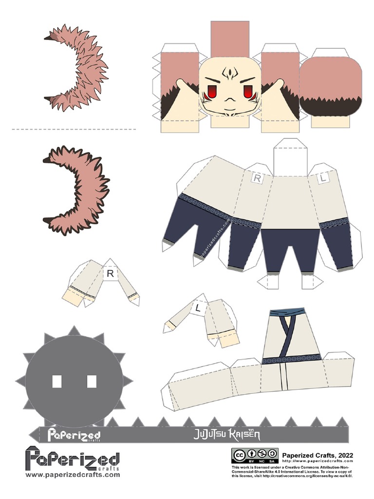 Jujutsu Kaisen - Sukuna Papercraft | PDF