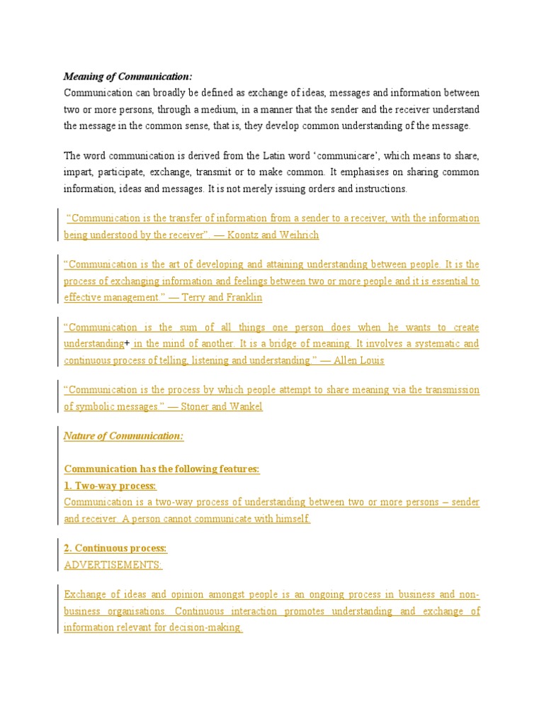 Communication Process, Types and Barriers | PDF | Communication | Code