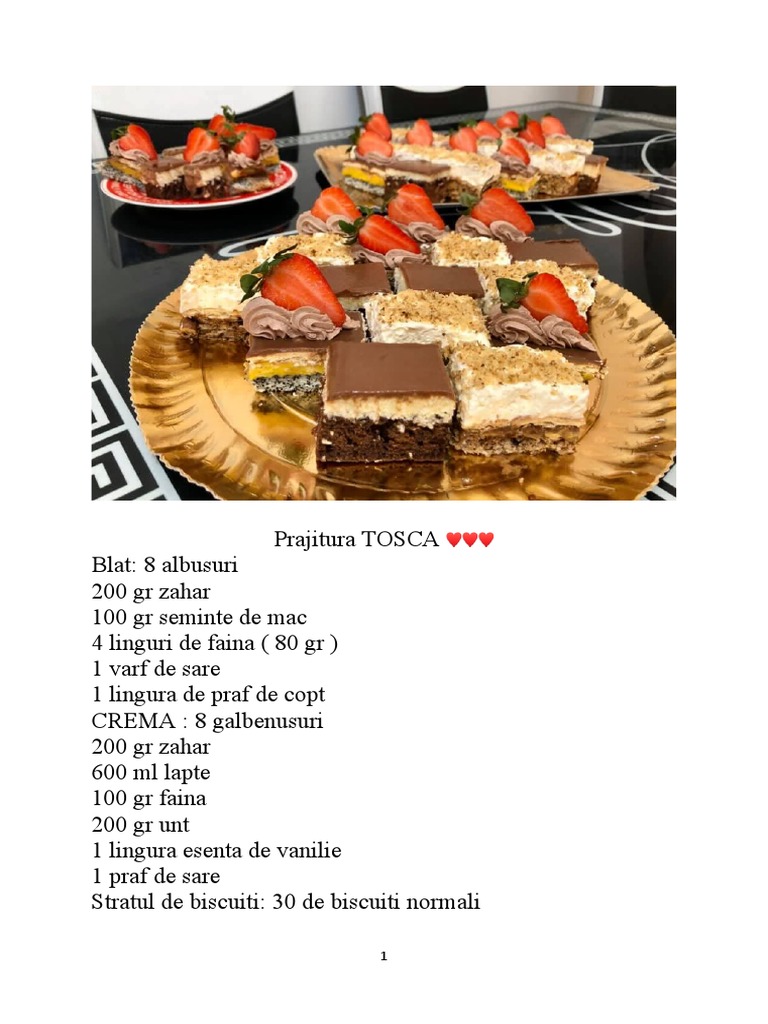 Prajitura TOSCA | PDF