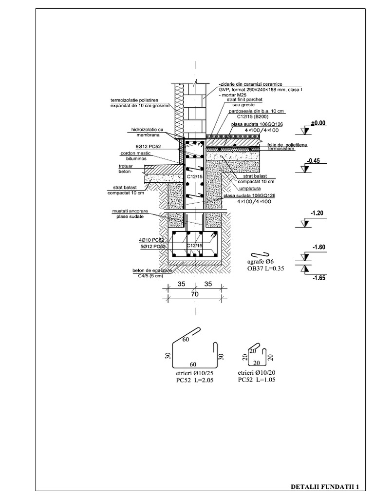 Detalii Fundatii 1 | PDF