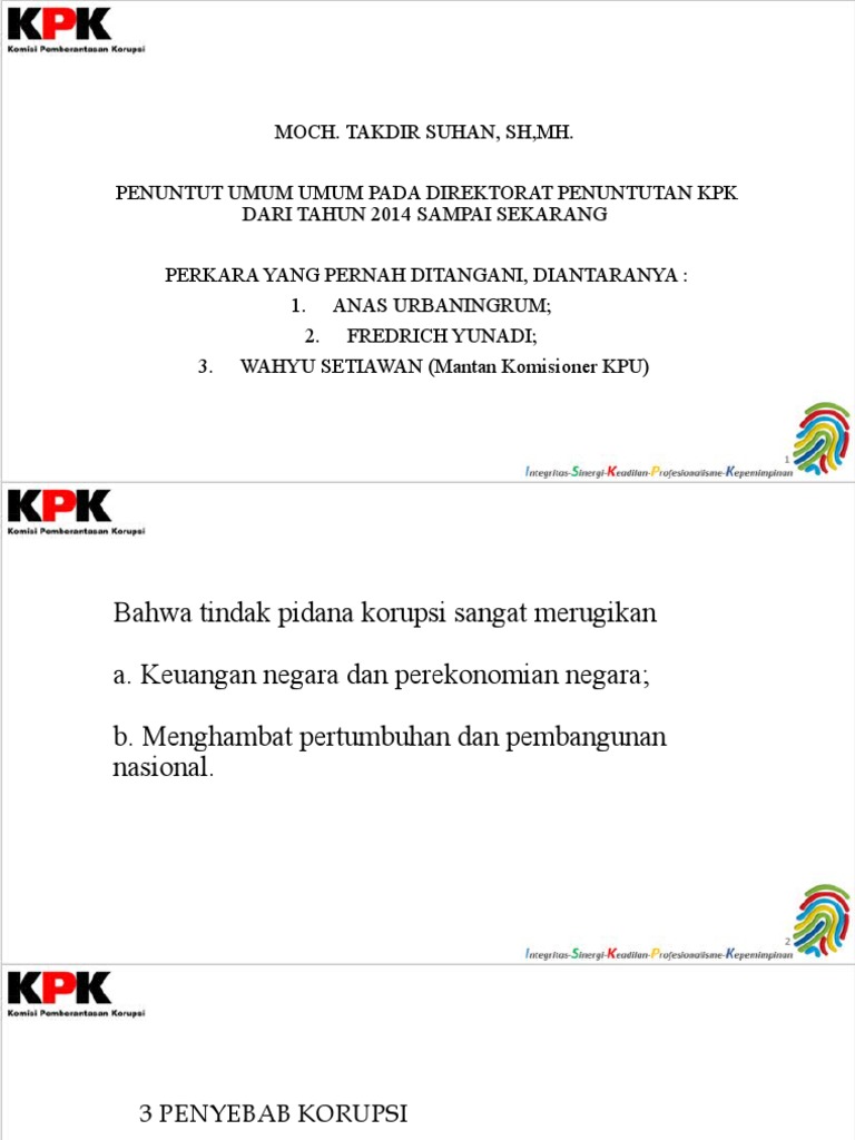 Bahan Materi Tipikor HKPSI | PDF