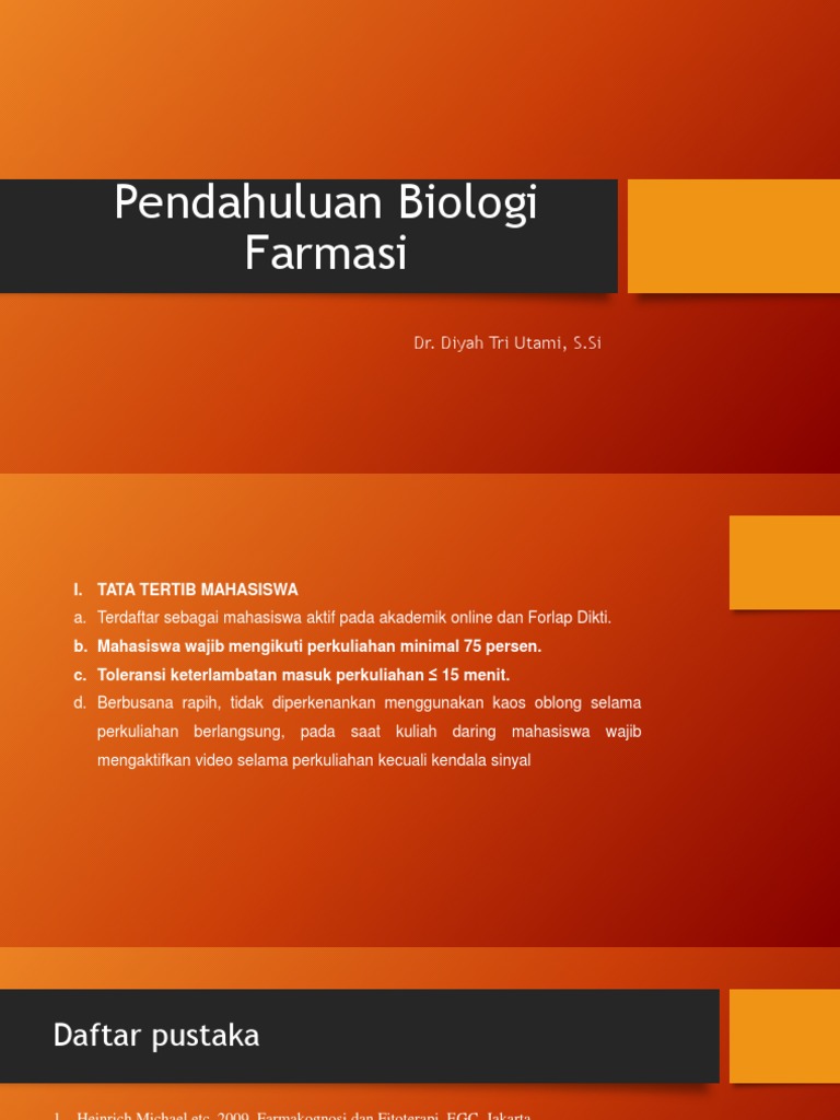 Pengantar Biologi Farmasi | PDF