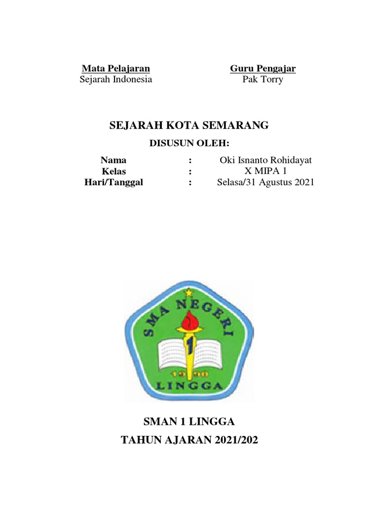 Sejarah Kota Semarang | PDF