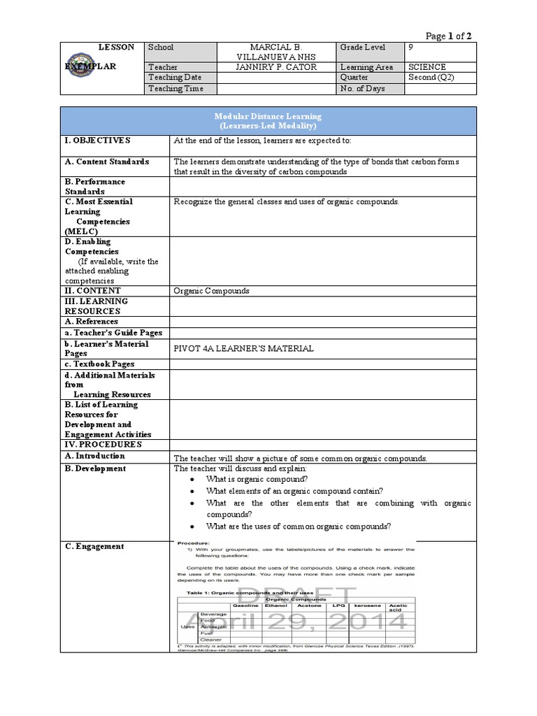 Modular Distance Learning (Learners-Led Modality) | PDF | Learning ...