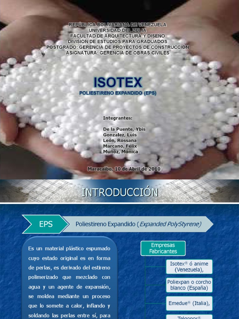 Presentacion - ISOTEX v2 | PDF | Poliestireno | Aislamiento térmico