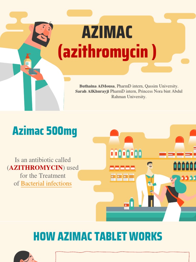 Azimac: (Azithromycin) | PDF | Pharmaceutical Industry | Tablet (Pharmacy)