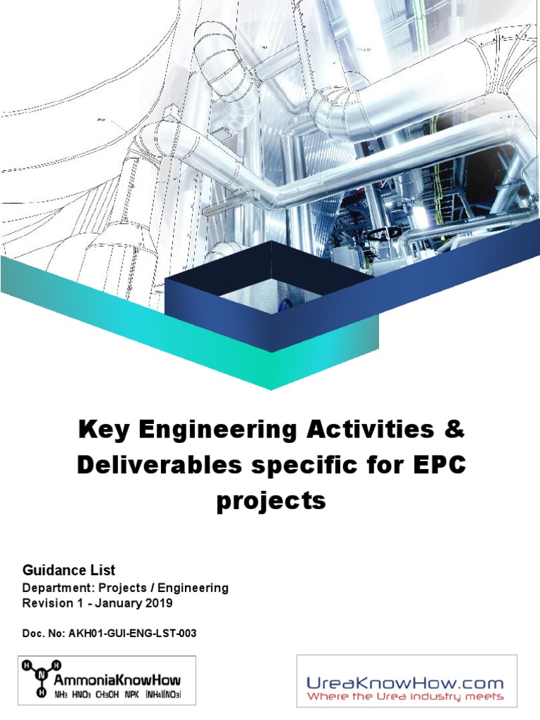 Key Engineering Activities Deliverables Specific For EPC Projects | PDF ...