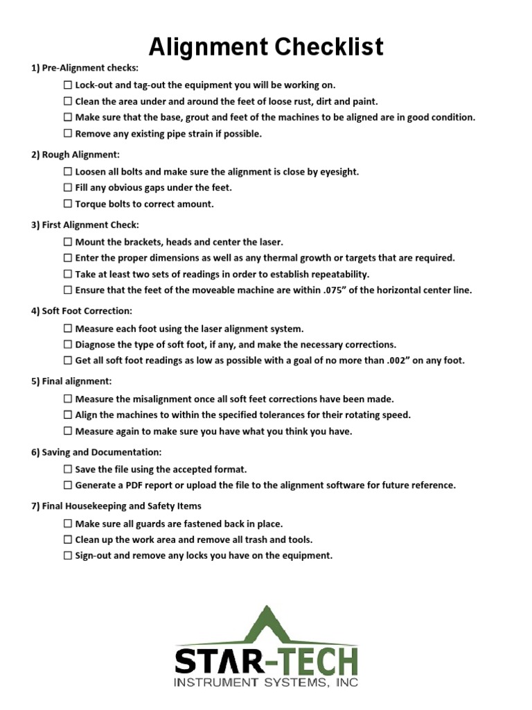 Alignment Checklist | PDF