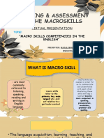 Teaching Macro Skills in English Education | PDF | Communication | Teachers